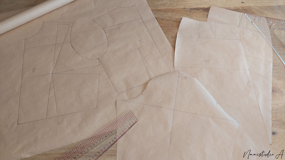 Tip: Grondpatronen op stevig papier (kraftpapier) – Naaistudio A.